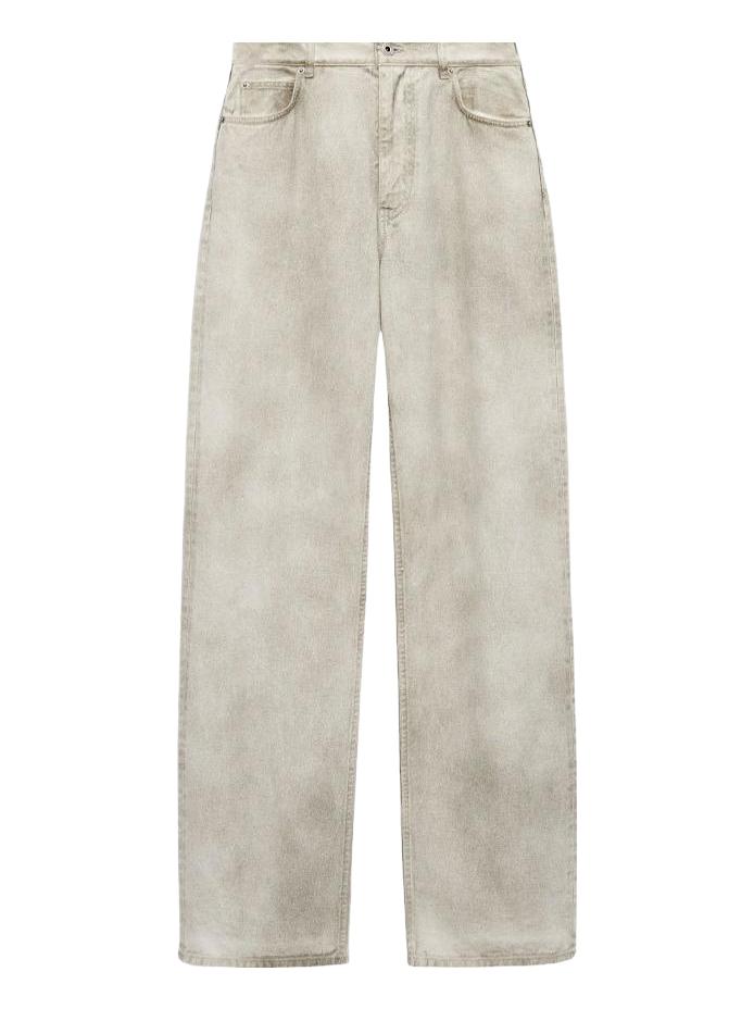 LOEWE Loewe High-Rise Straight-Leg Jeans with Cinched Back